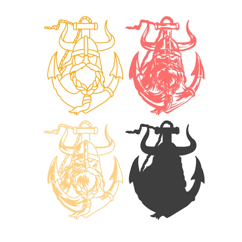 Viking Multilayer SVG. Laser Cut File. Layer Construction. Plywood ...