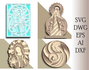 Virgin Mary Svg Layer - Etsy