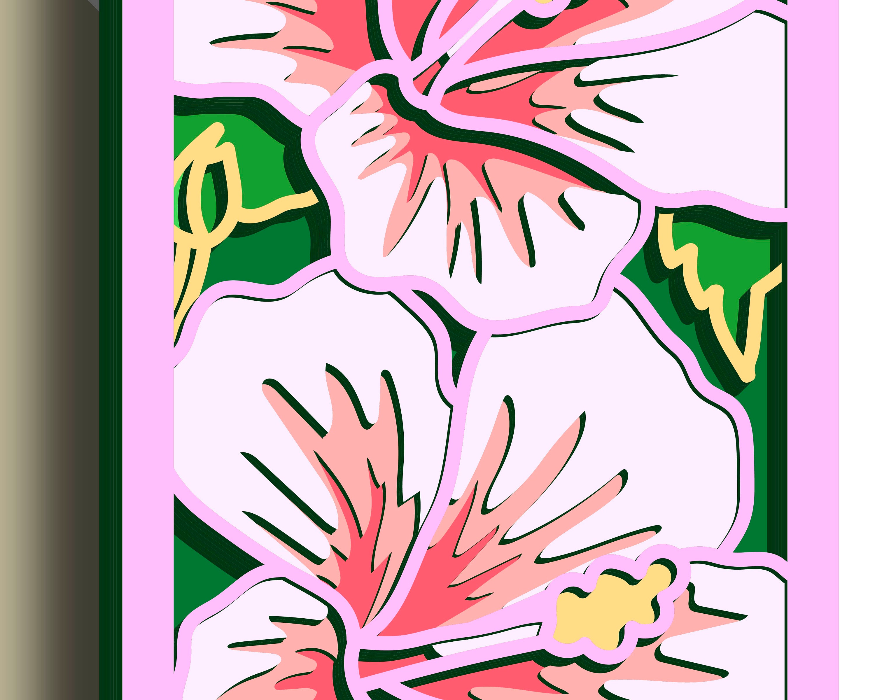 Hibiscus Bundle 3D Multilayer SVG/ Hibiscus Bundle Zentangle - Etsy ...