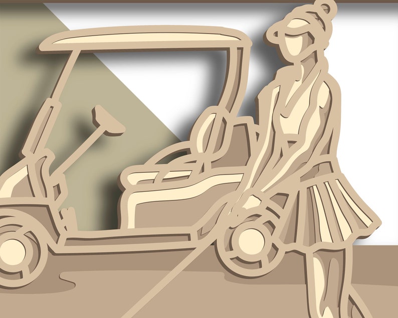 Golf Multilayer SVG/ Golf Cut File/ 3D Layer/ Plywood Cutting/ - Etsy