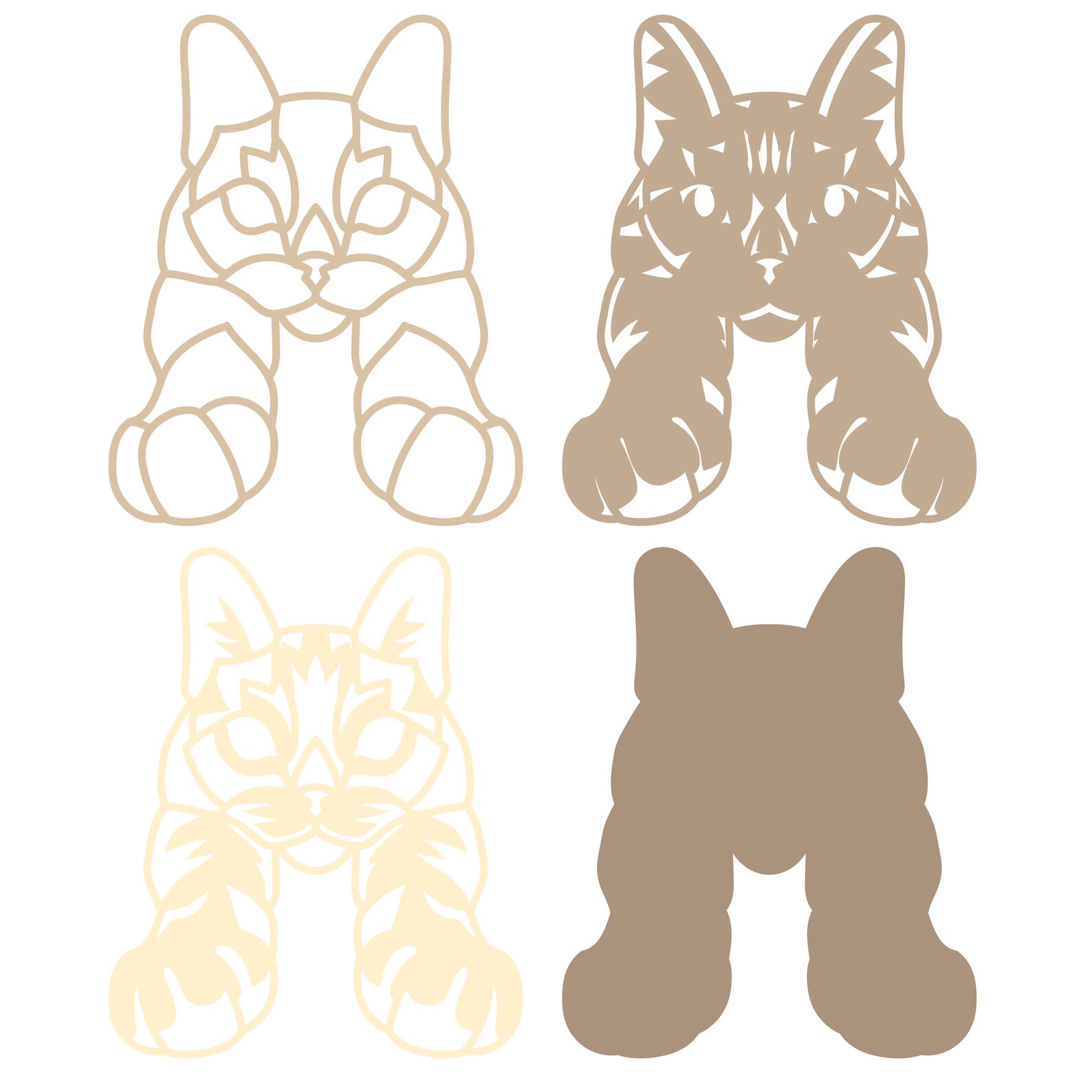 Cat Multilayer SVG/ Cat Cut File/ 3D Layer/ Plywood Cutting/ - Etsy
