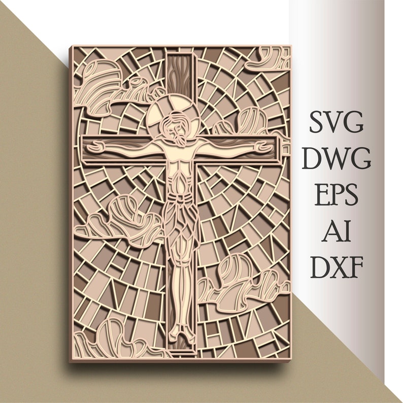Crucifixion Jesus Multilayer SVG/ Crucifixion Jesus Cut File/ | Etsy