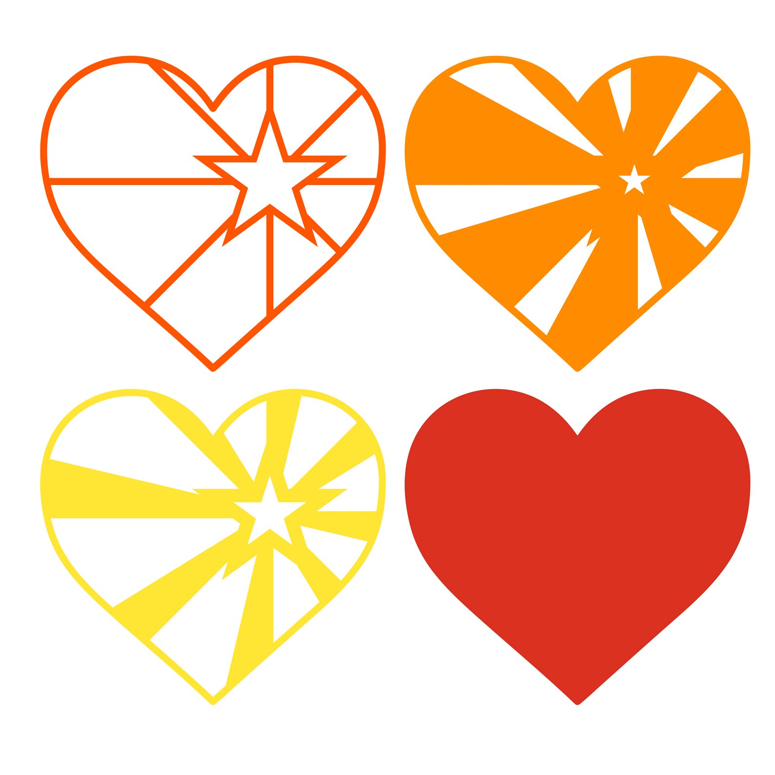 Heart Bundle Multilayer SVG/ Heart Bundle Cut File/ 3D Layer/ - Etsy