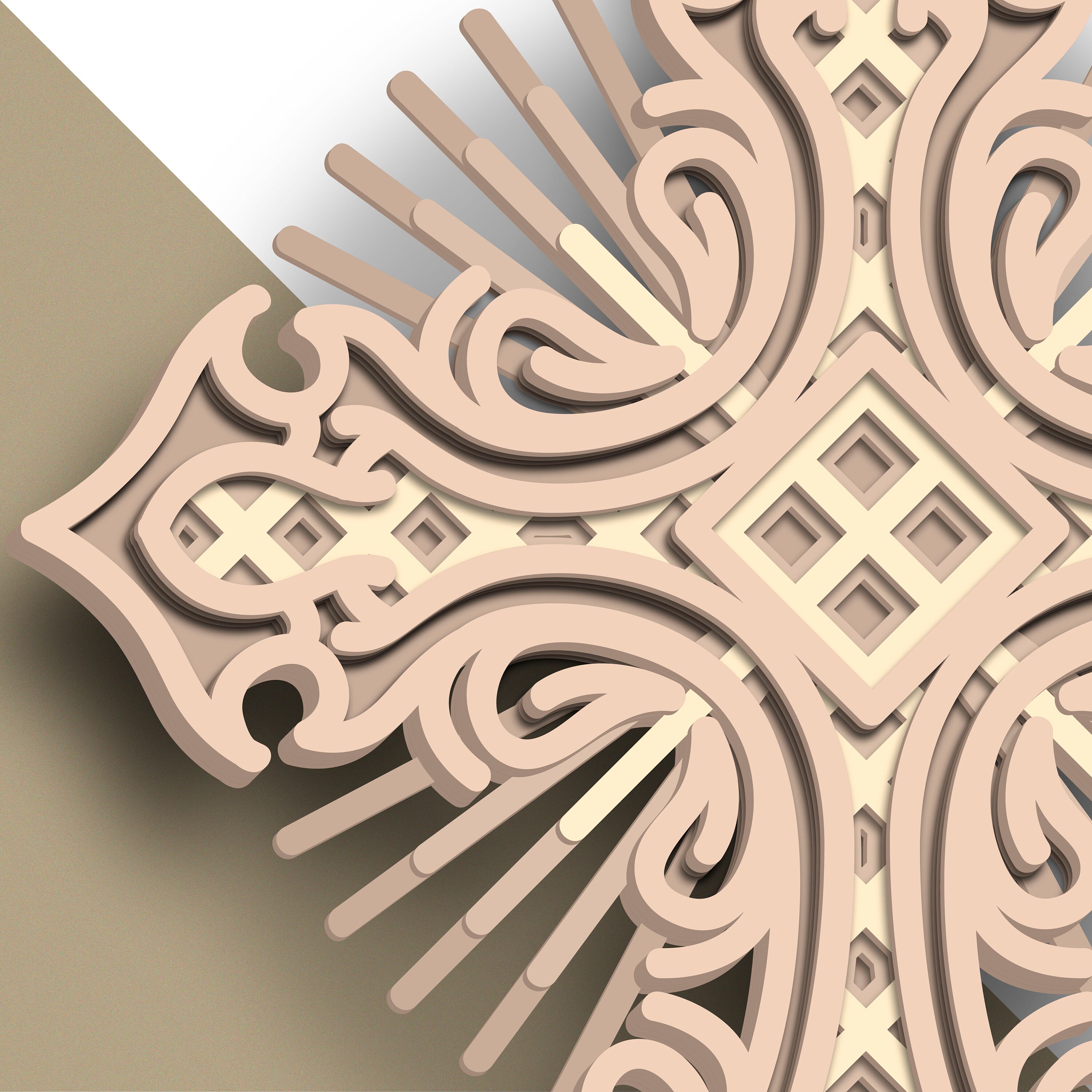Cross Multilayer SVG/ Cross Cut File/ 3D Layer/ Plywood - Etsy