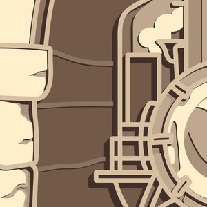 Train Multilayer SVG/ Train Cut File/ 3D Layer/ Plywood Cutting/ Paper ...