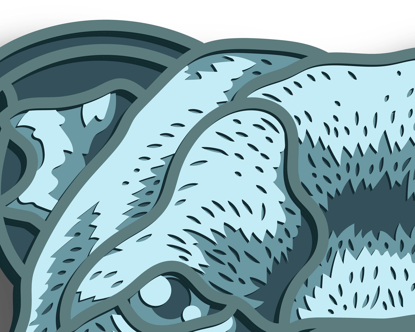 Staffordshire Bull Terrier Multilayer SVG. Laser Cut File. Layer ...