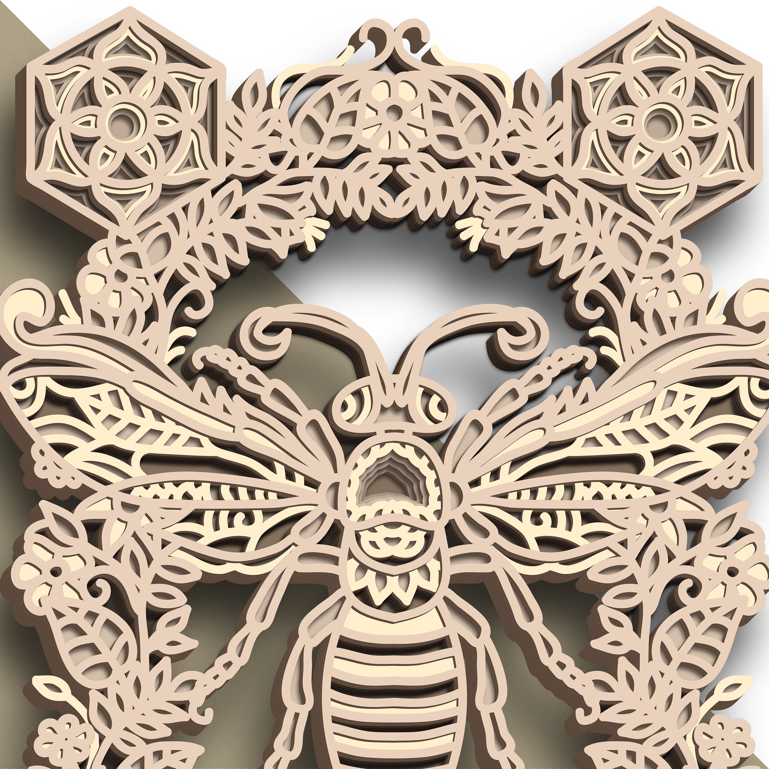Bee Multilayer SVG/ Bee Cut File/ 3D Layer/ Plywood Cutting/ - Etsy Canada