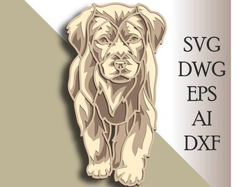 Labrador SVG 3D Layered Labrador Cutting File - Etsy