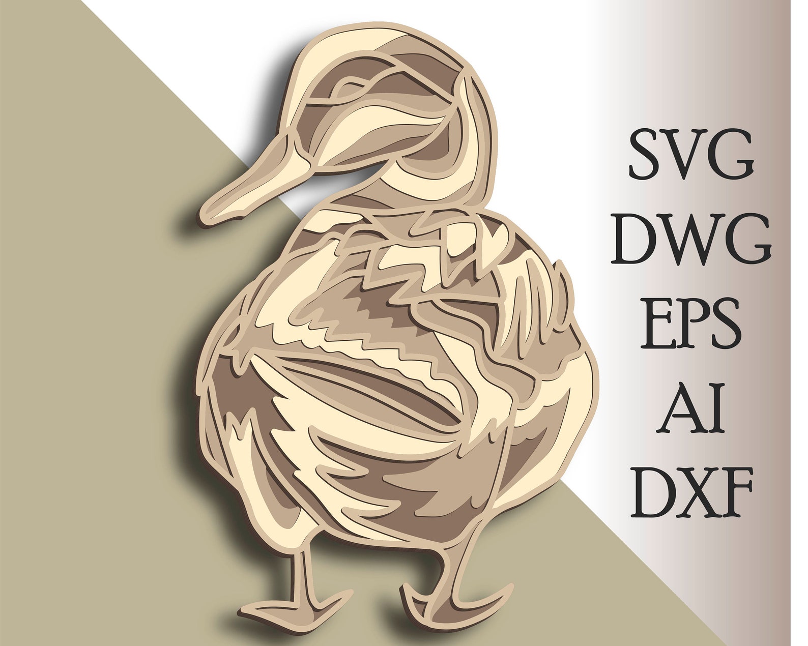 Duckling Multilayer SVG/ Duckling Cut File/ 3D Layer/ Plywood - Etsy