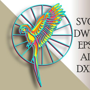 Parrot Multilayer SVG/ Parrot Cut File/ 3D Layer/ Plywood - Etsy