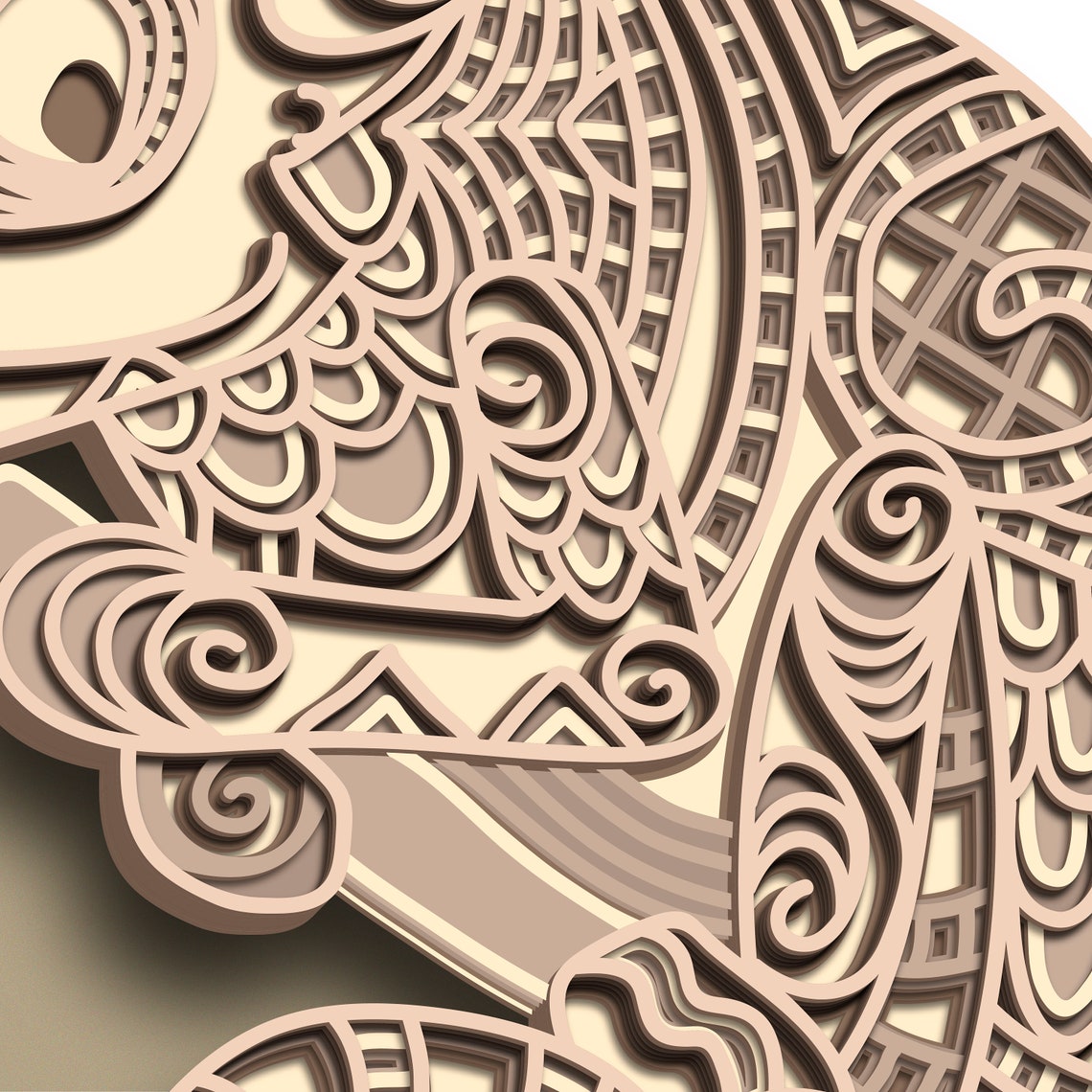 Chameleon Multilayer SVG/ Chameleon Cut File/ 3D Layer/ | Etsy