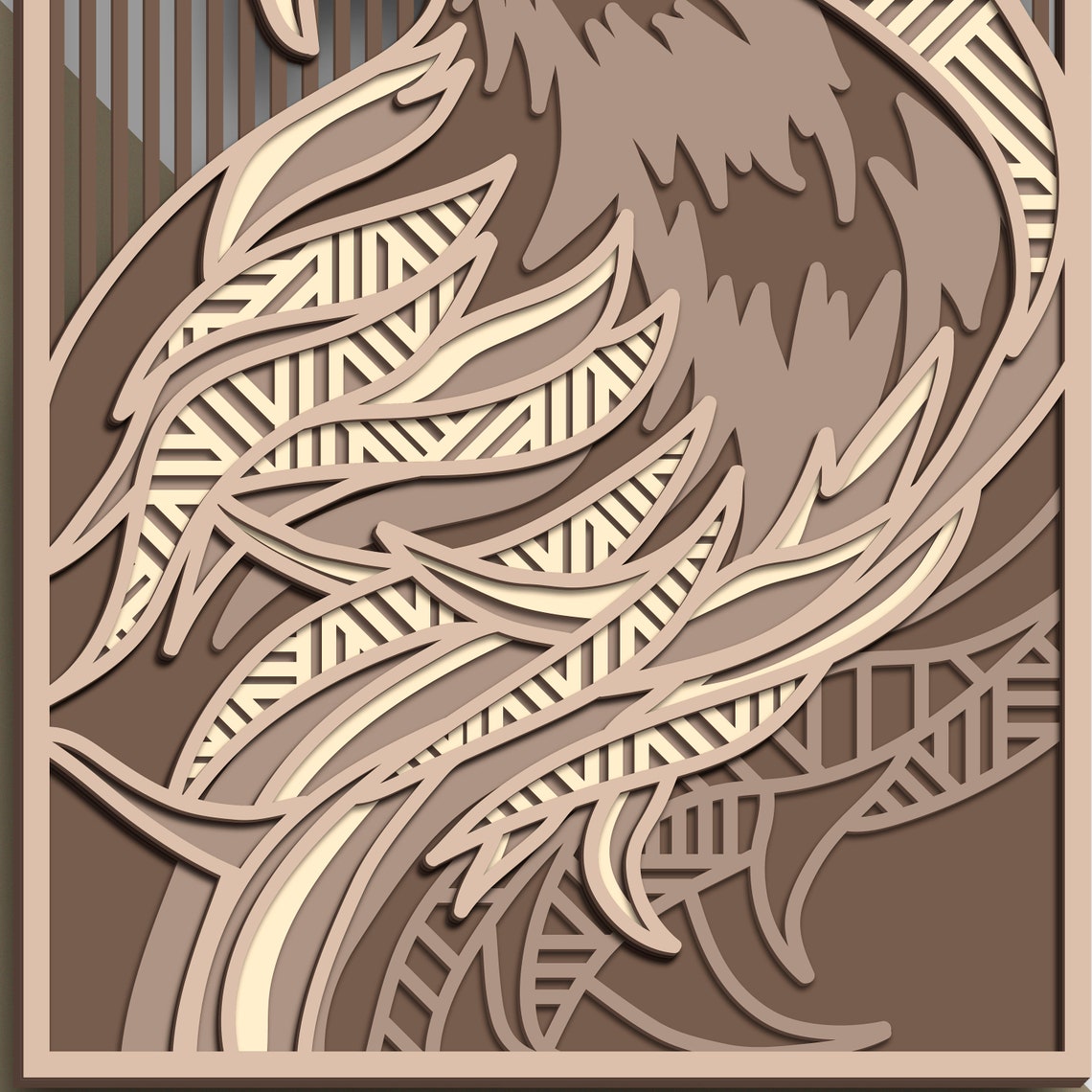 Eagle Multilayer SVG/ Eagle Cut File/ 3D Layer/ Plywood - Etsy