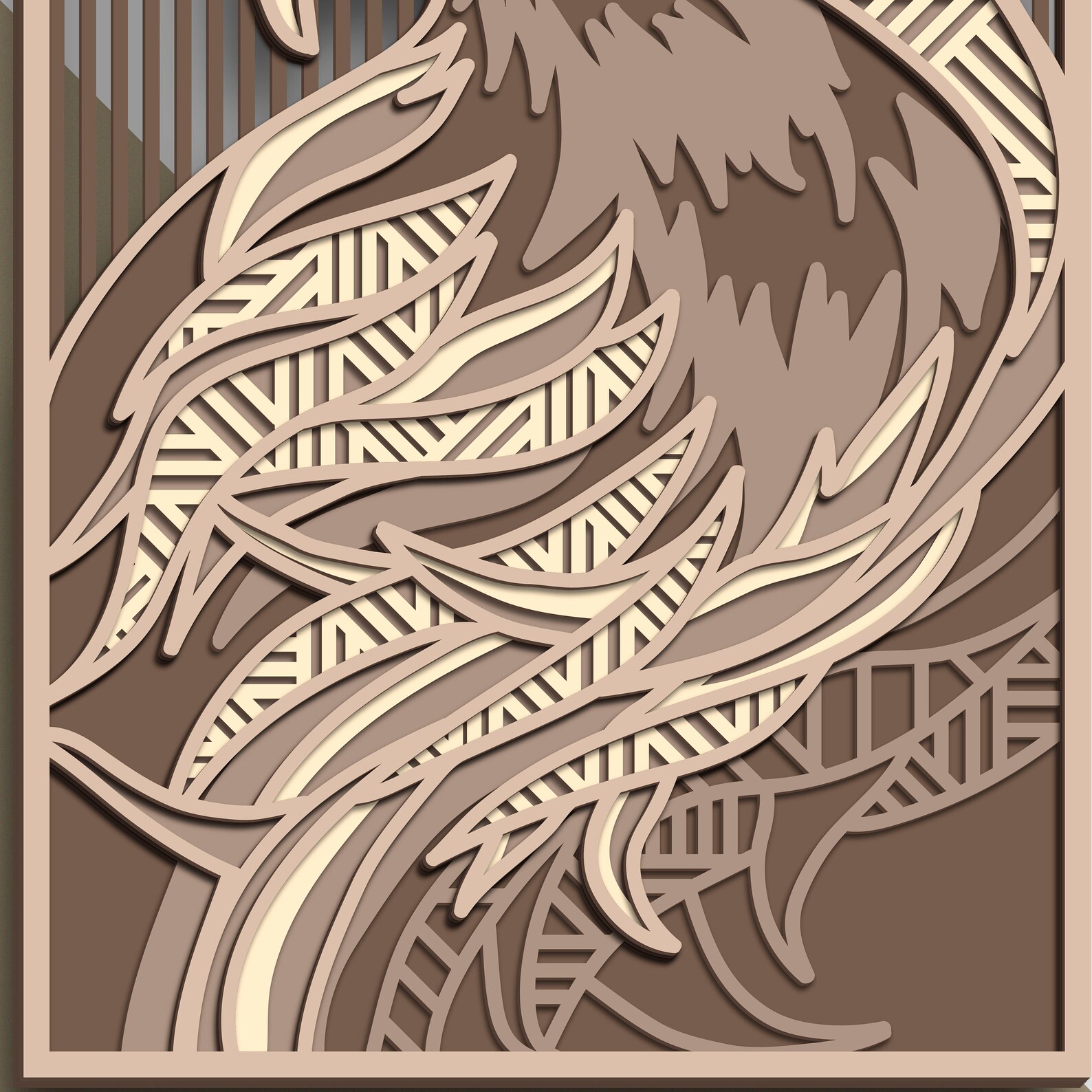 Eagle Multilayer SVG/ Eagle Cut File/ 3D Layer/ Plywood - Etsy