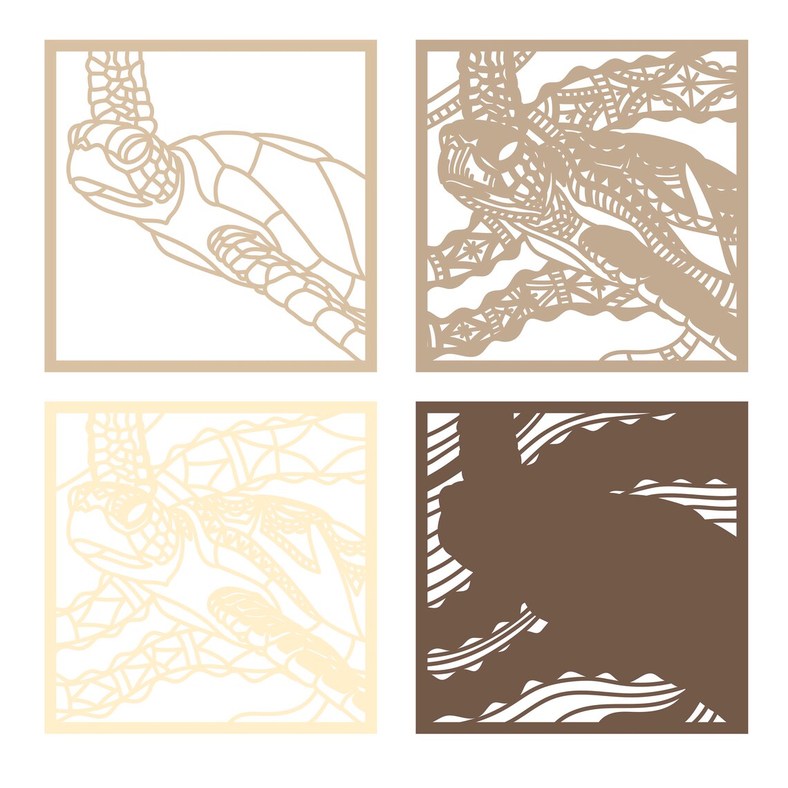 Turtle Multilayer SVG/ Turtle Cut File/ 3D Layer/ Plywood - Etsy