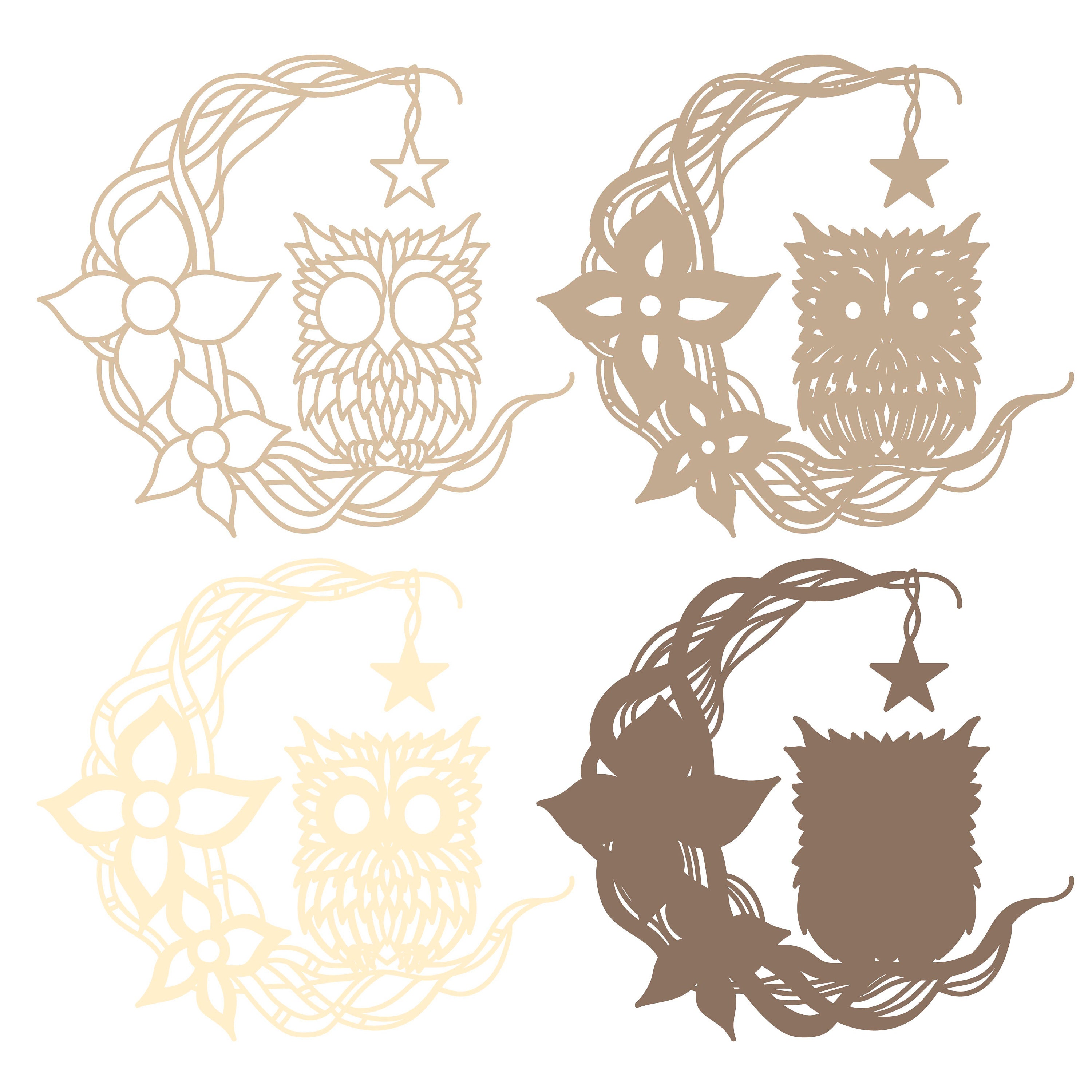 Owl Multilayer SVG/ Owl Cut File/ 3D Layer/ Plywood Cutting/ - Etsy UK