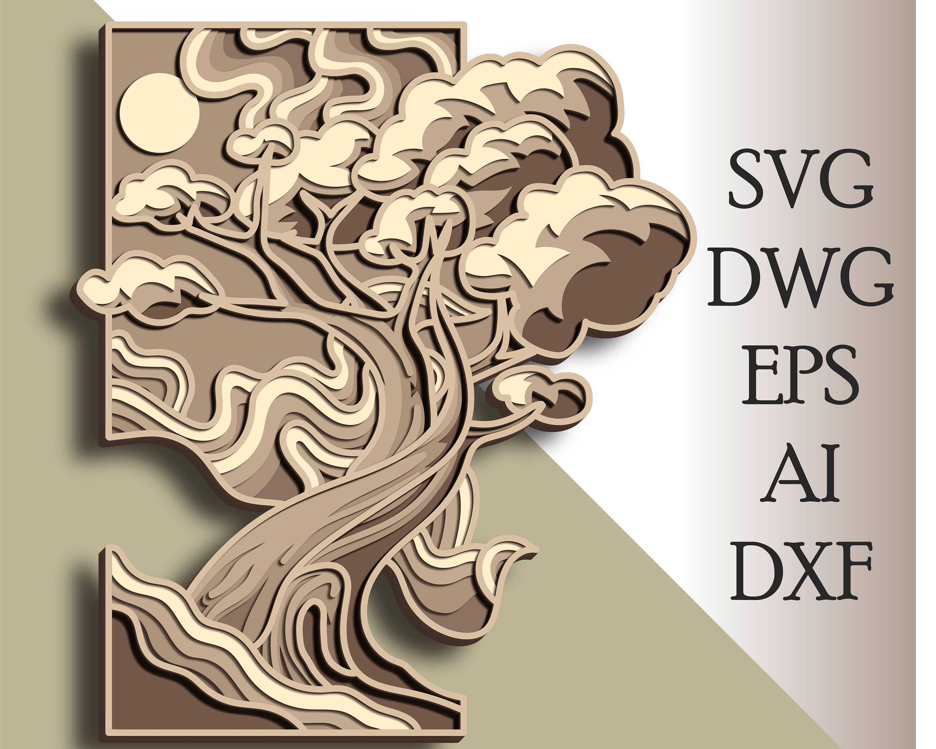Tree of Life Multilayer SVG/ Tree of Life Cut File/ 3D Layer/ - Etsy UK