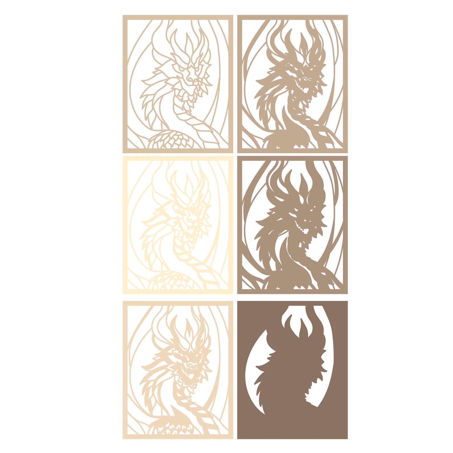 Dragon Multilayer SVG/ Dragon Cut File/ 3D Layer/ Plywood - Etsy