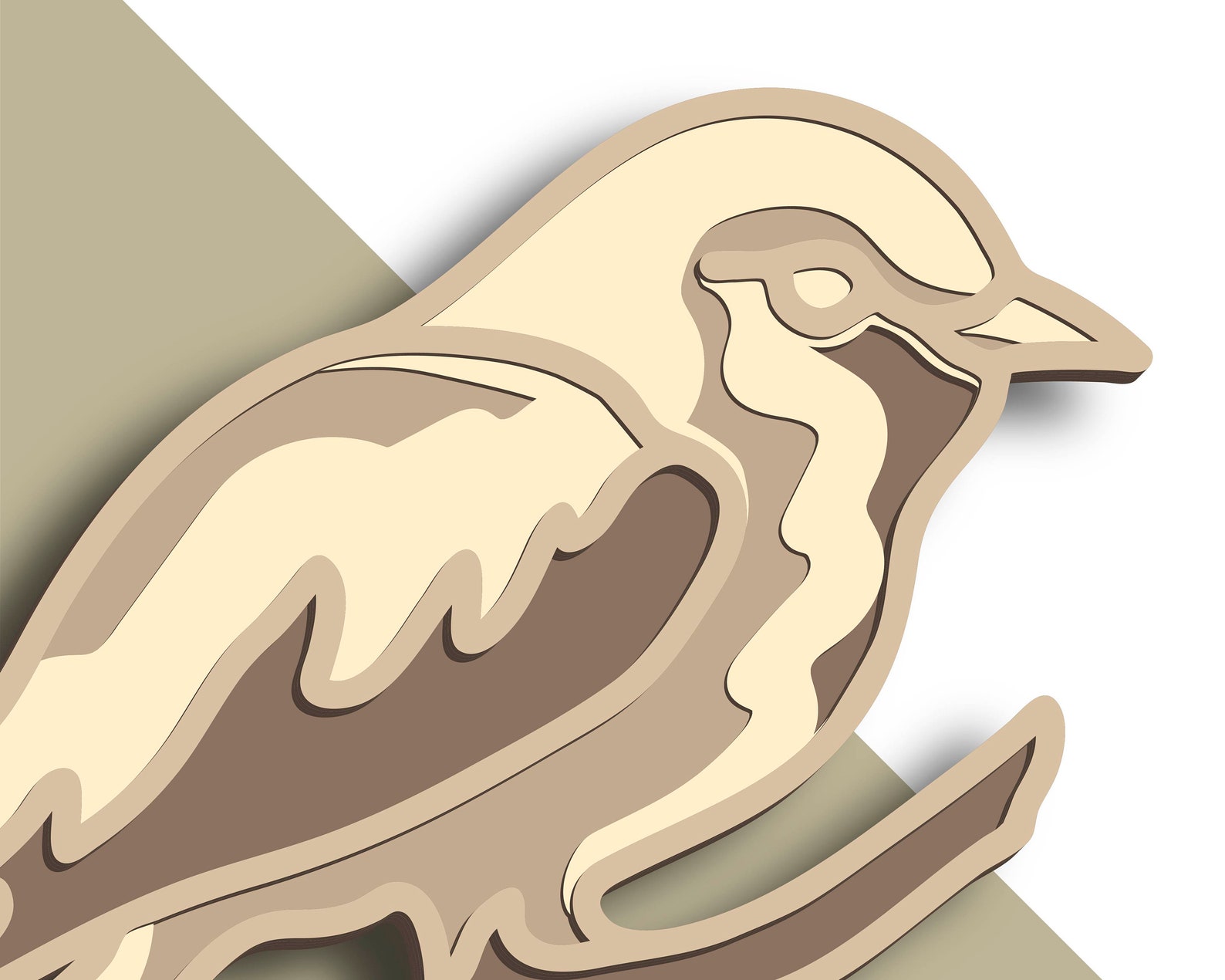 Bird Multilayer SVG/ Bird Cut File/ 3D Layer/ Plywood Cutting/ - Etsy