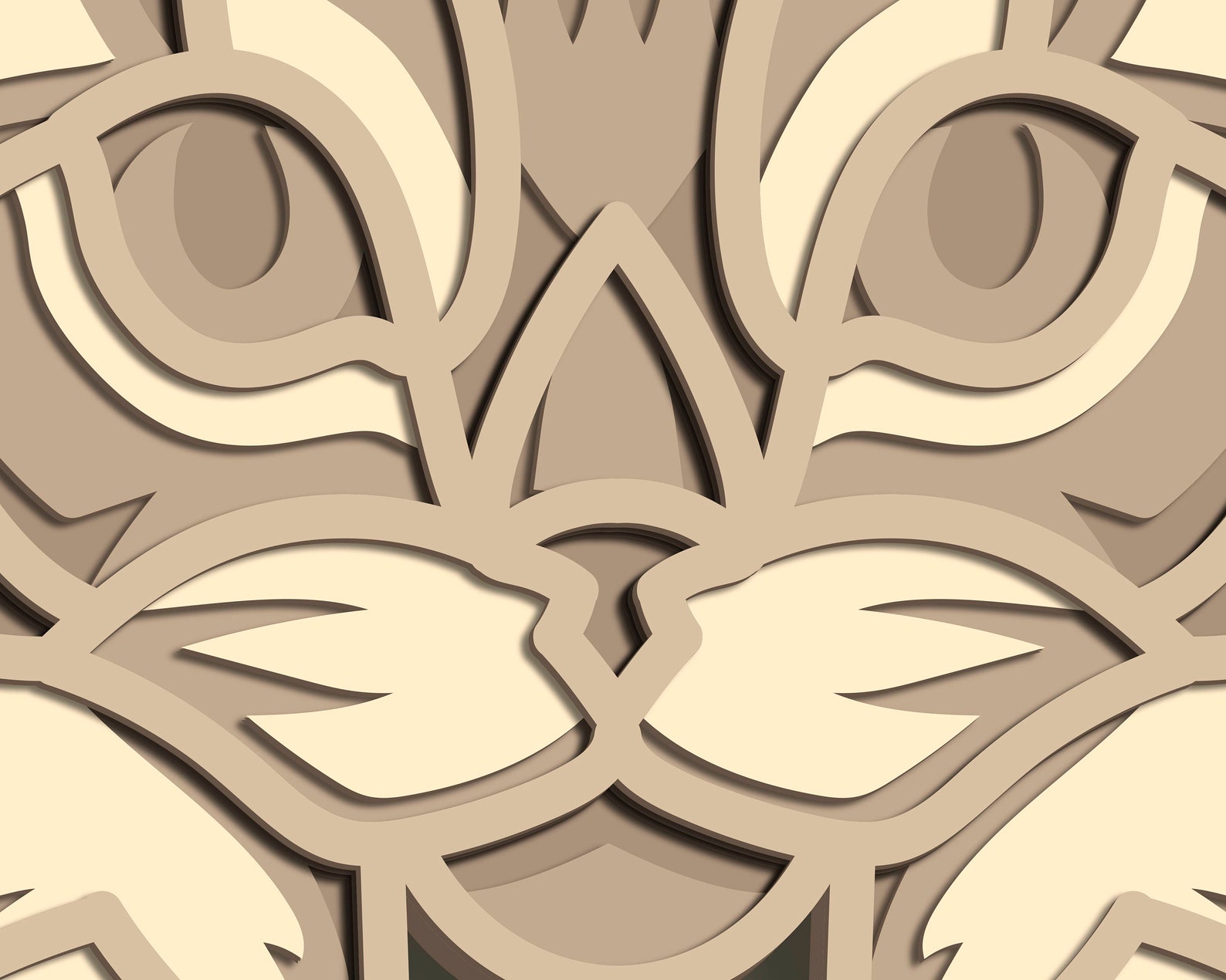 Cat Multilayer SVG/ Cat Cut File/ 3D Layer/ Plywood Cutting/ - Etsy