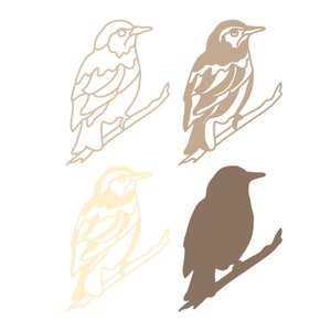 Bird Multilayer SVG/ Bird Cut File/ 3D Layer/ Plywood Cutting/ - Etsy ...