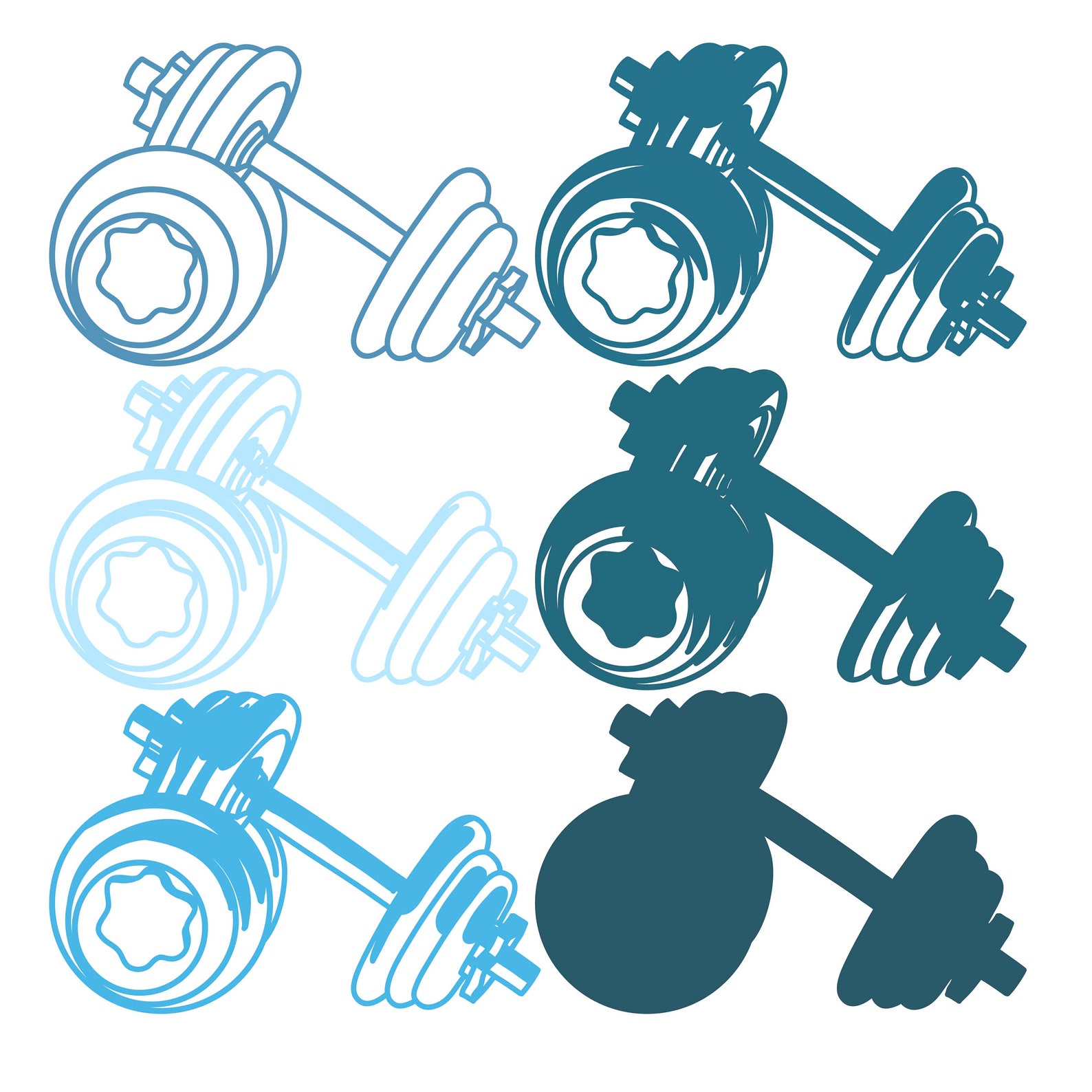 Gym Multilayer SVG/ Gym Cut File/ 3D Layer/ Plywood Cutting/ - Etsy