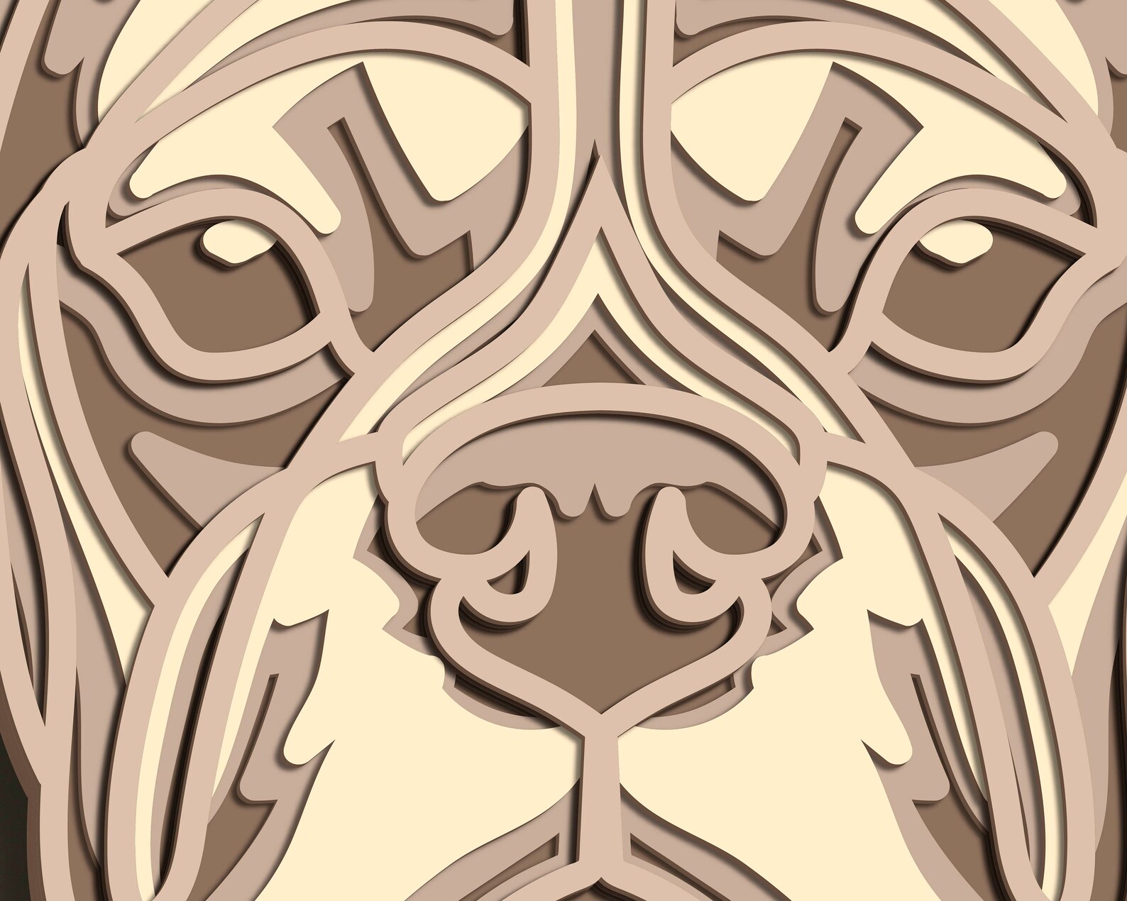 Boxer Dog Bundle Multilayer SVG/ Boxer Dog Bundle Cut File/ 3D - Etsy