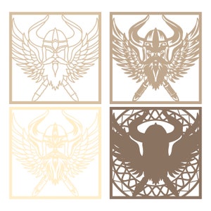 Viking Multilayer SVG/ Viking Cut File/ 3D Layer/ Plywood Cutting ...
