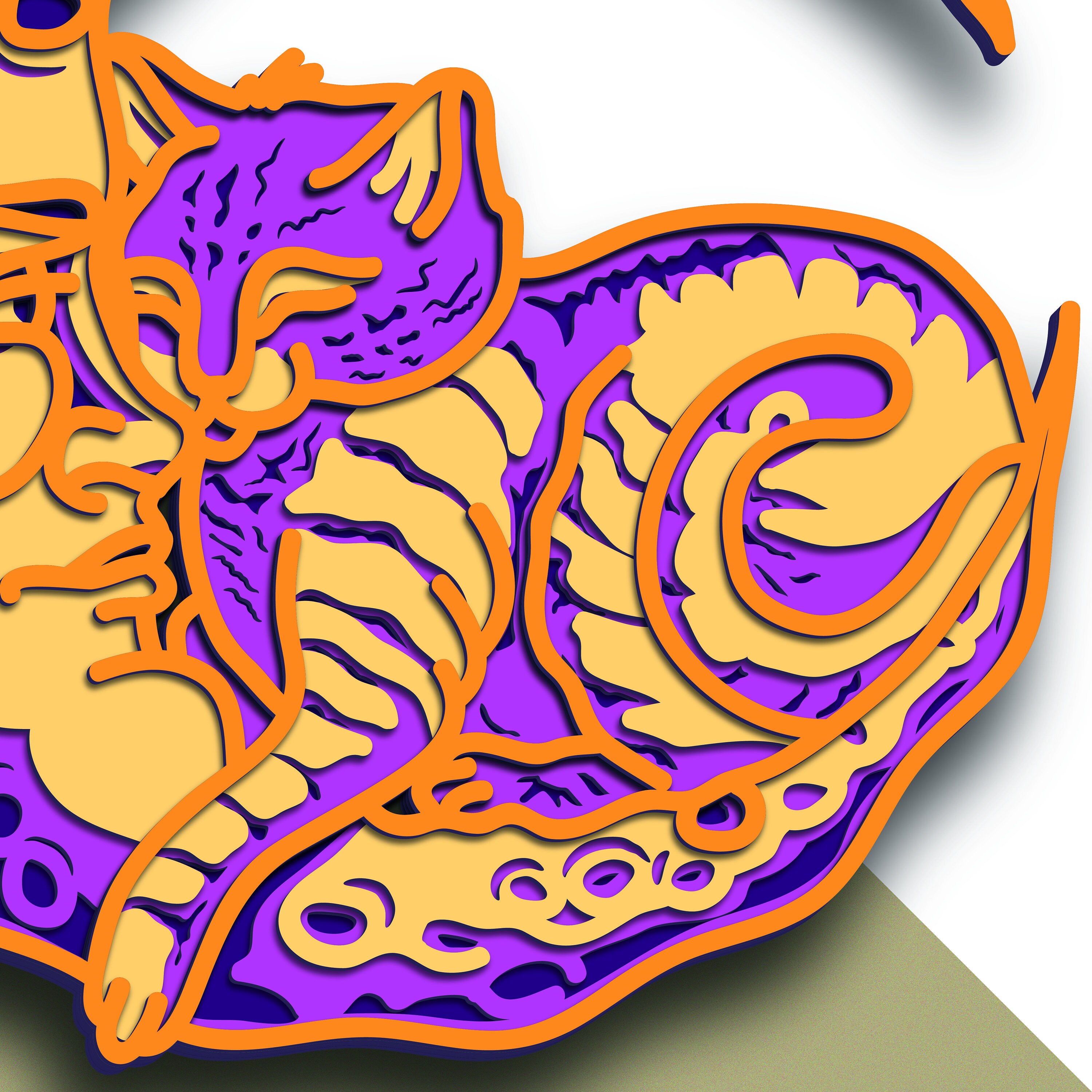 Moon Multilayer SVG/ Moon Cut File/ 3D Layer/ Plywood Cutting/ - Etsy