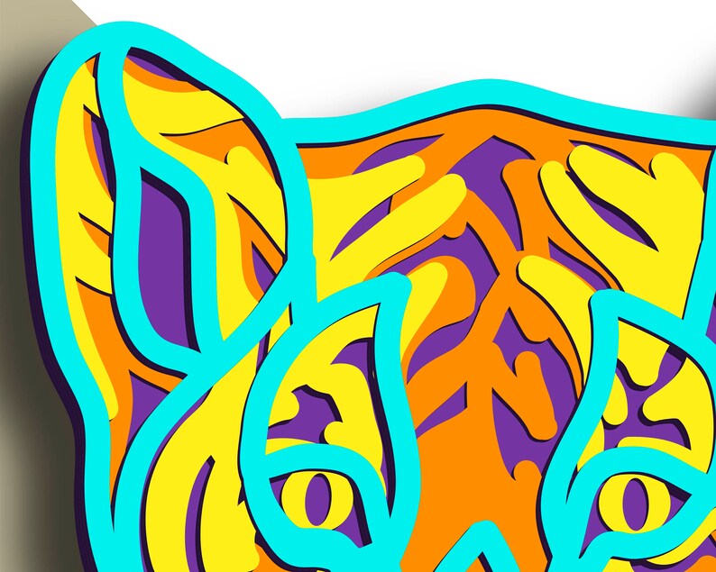 Tiger Bundle Multilayer SVG/ Tiger Bundle Cut File/ 3D Layer/ - Etsy