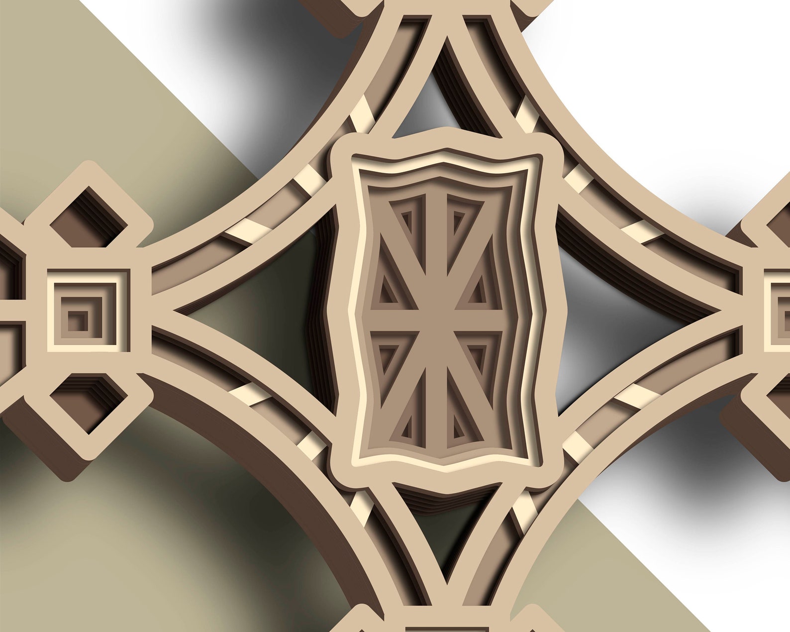 Cross Multilayer SVG/ Cross Cut File/ 3D Layer/ Plywood - Etsy