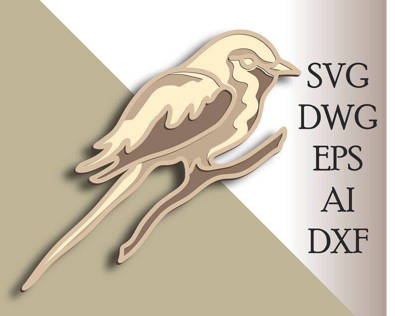 Bird Multilayer SVG/ Bird Cut File/ 3D Layer/ Plywood Cutting/ - Etsy