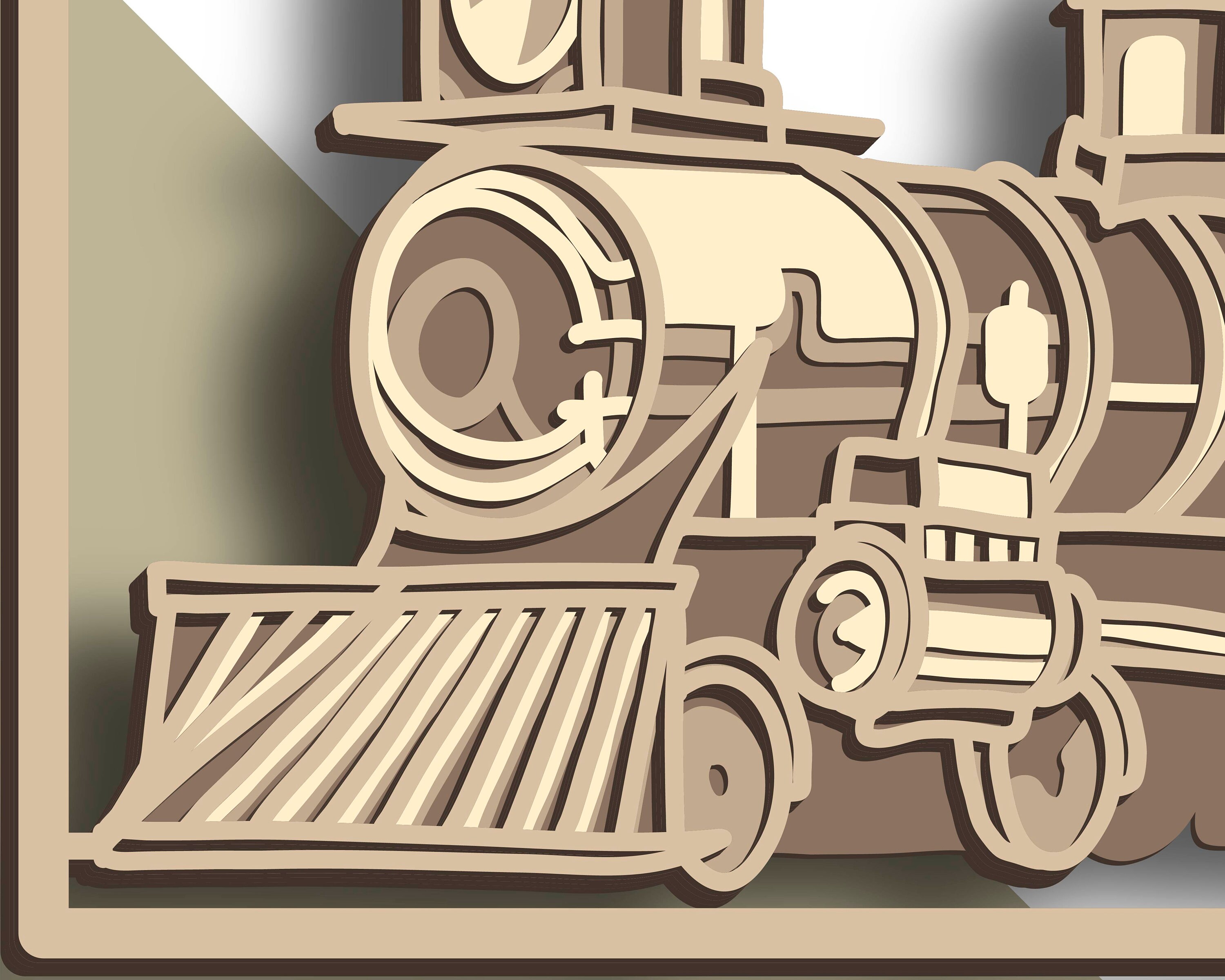 Train Multilayer SVG/ Train Cut File/ 3D Layer/ Plywood - Etsy Canada