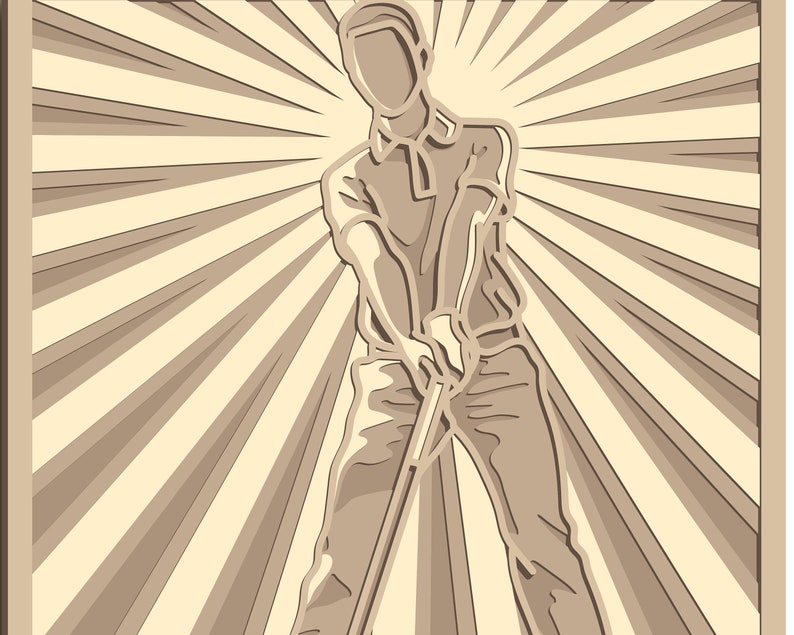 Golf Multilayer SVG/ Golf Cut File/ 3D Layer/ Plywood Cutting/ - Etsy