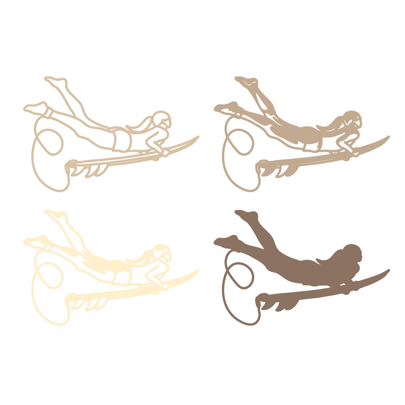 Surfing Multilayer SVG/ Surfing Cut File/ 3D Layer/ Plywood - Etsy