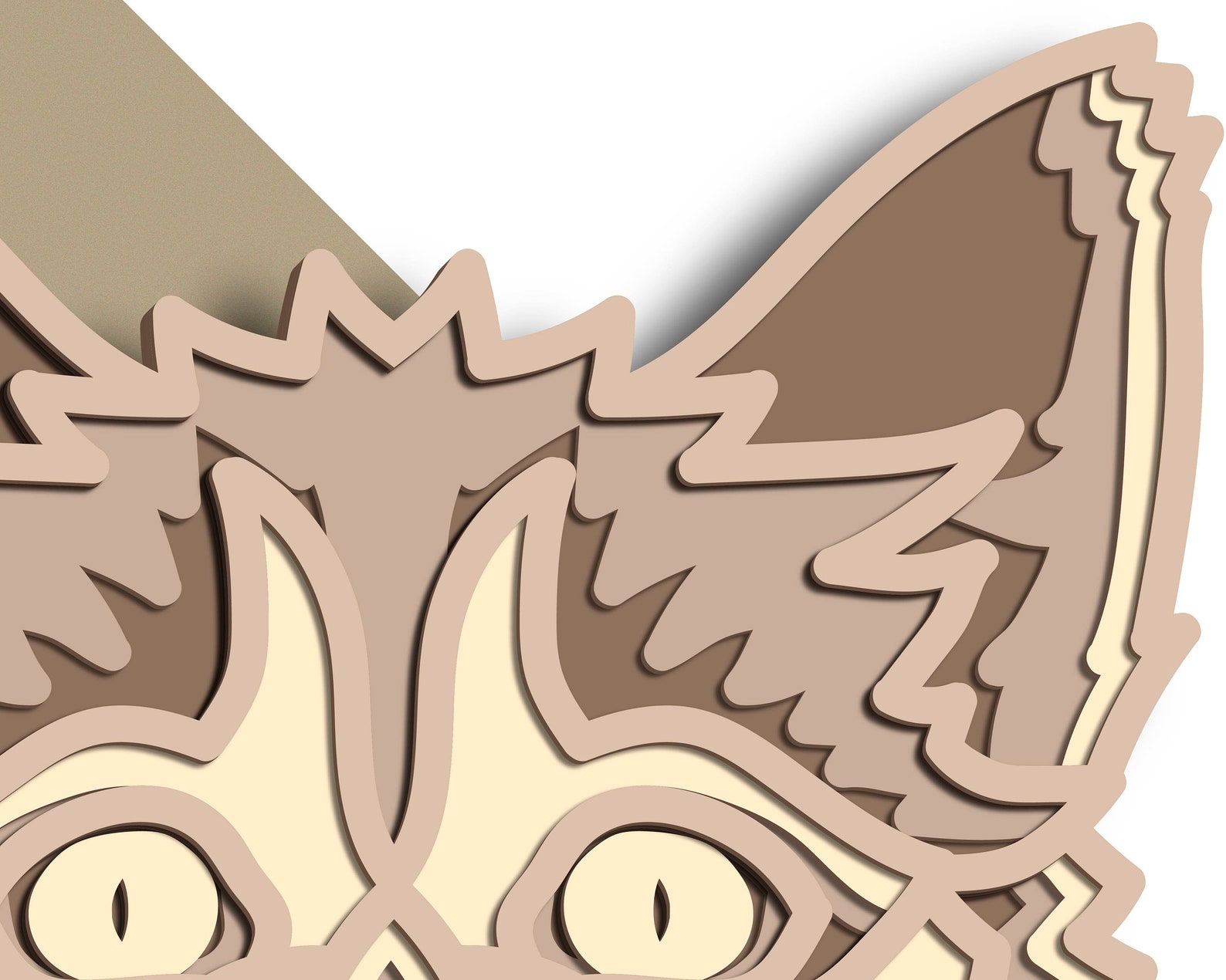 Cat Multilayer SVG/ Cat Cut File/ 3D Layer/ Plywood Cutting/ - Etsy