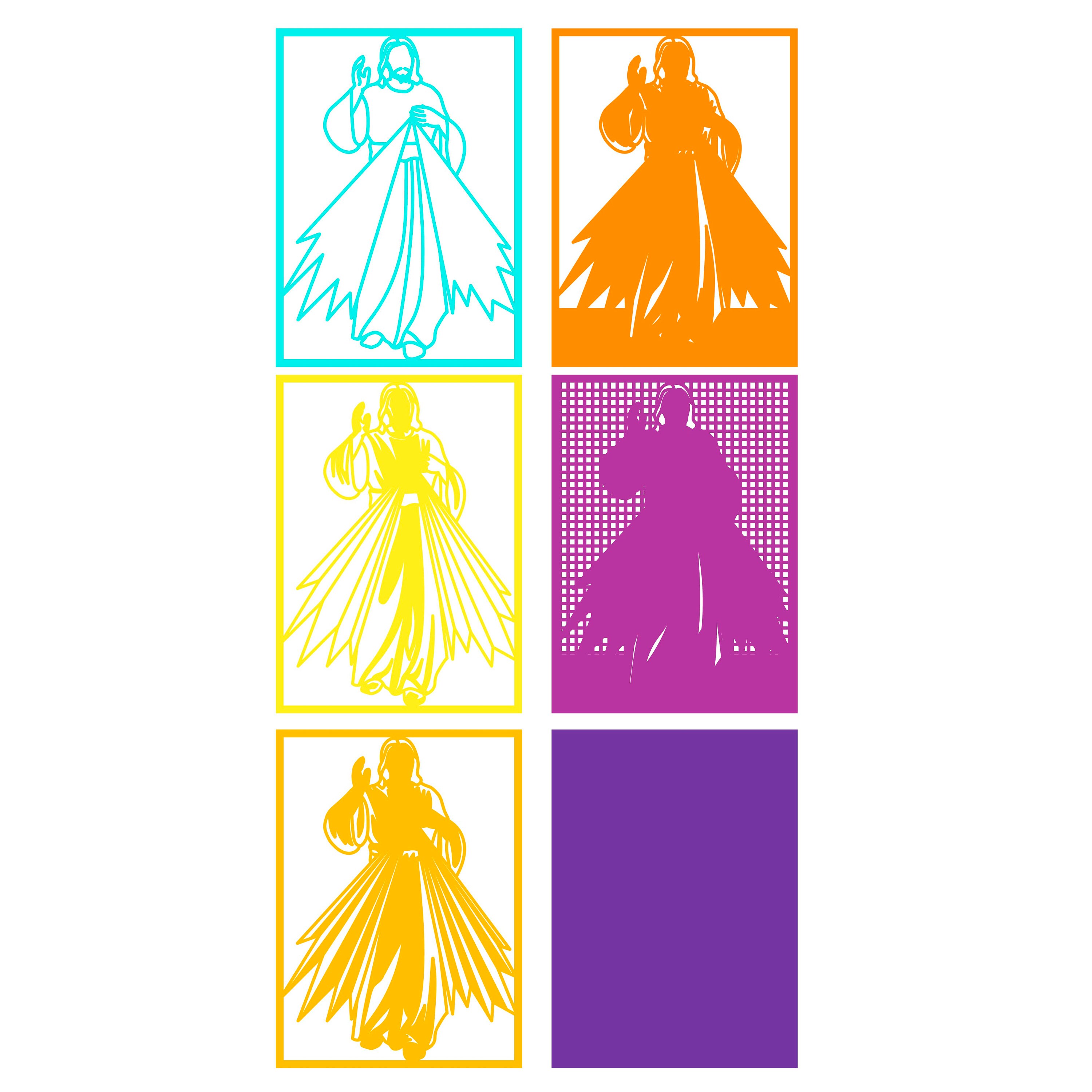 Divine Mercy multilayer SVG/ Divine Mercy cut file/ 3D layer/ | Etsy