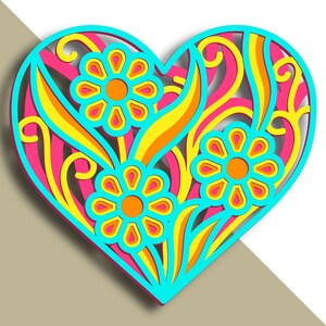 Heart Bundle Multilayer Svg/ Heart Bundle Cut File/ 3D Layer/ Plywood ...