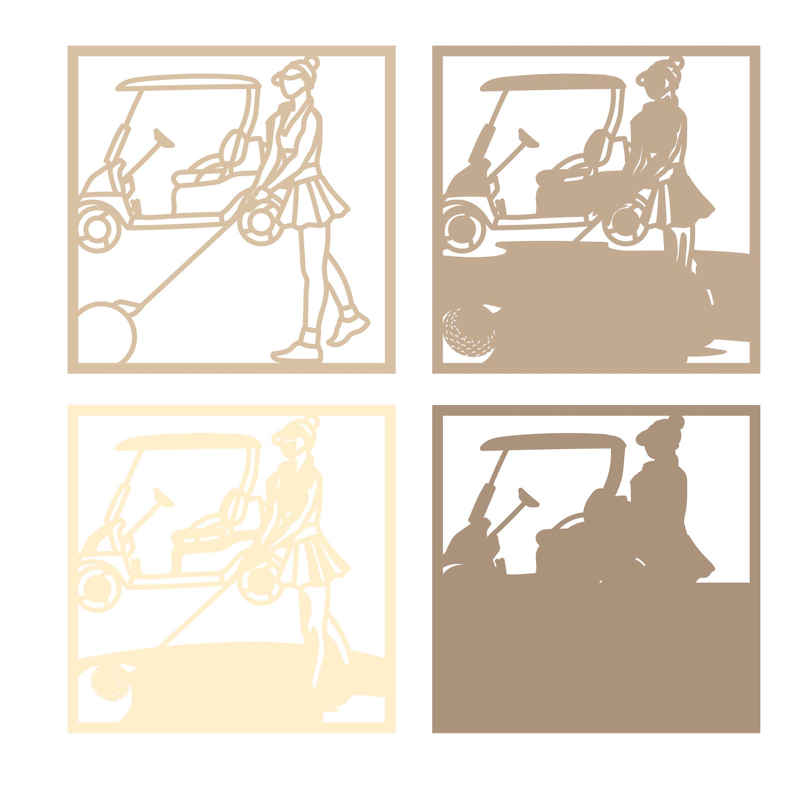 Golf Multilayer SVG/ Golf Cut File/ 3D Layer/ Plywood Cutting/ - Etsy