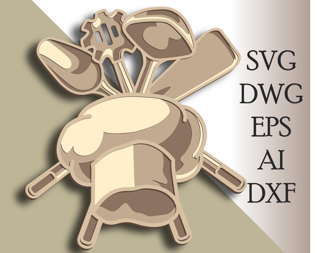 Kitchen Multilayer SVG/ Kitchen Cut File/ 3D Layer/ Plywood - Etsy