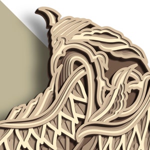 Wings Multilayer SVG/ Wings Cut File/ 3D Layer/ Plywood Cutting/ Paper ...