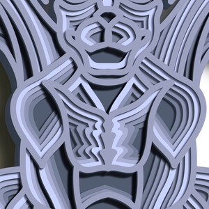 Gargoyle Multilayer SVG/ Gargoyle Mandala Cut File/ 3D Layer/ Plywood ...