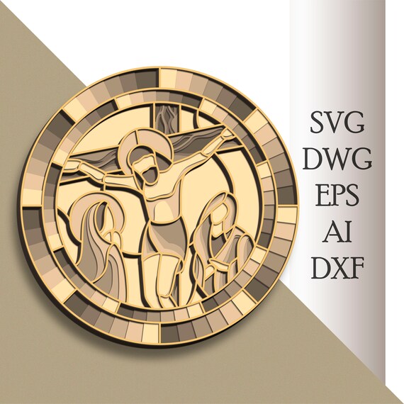 Crucifixion Jesus Multilayer SVG/ Crucifixion Jesus Cut File/ | Etsy