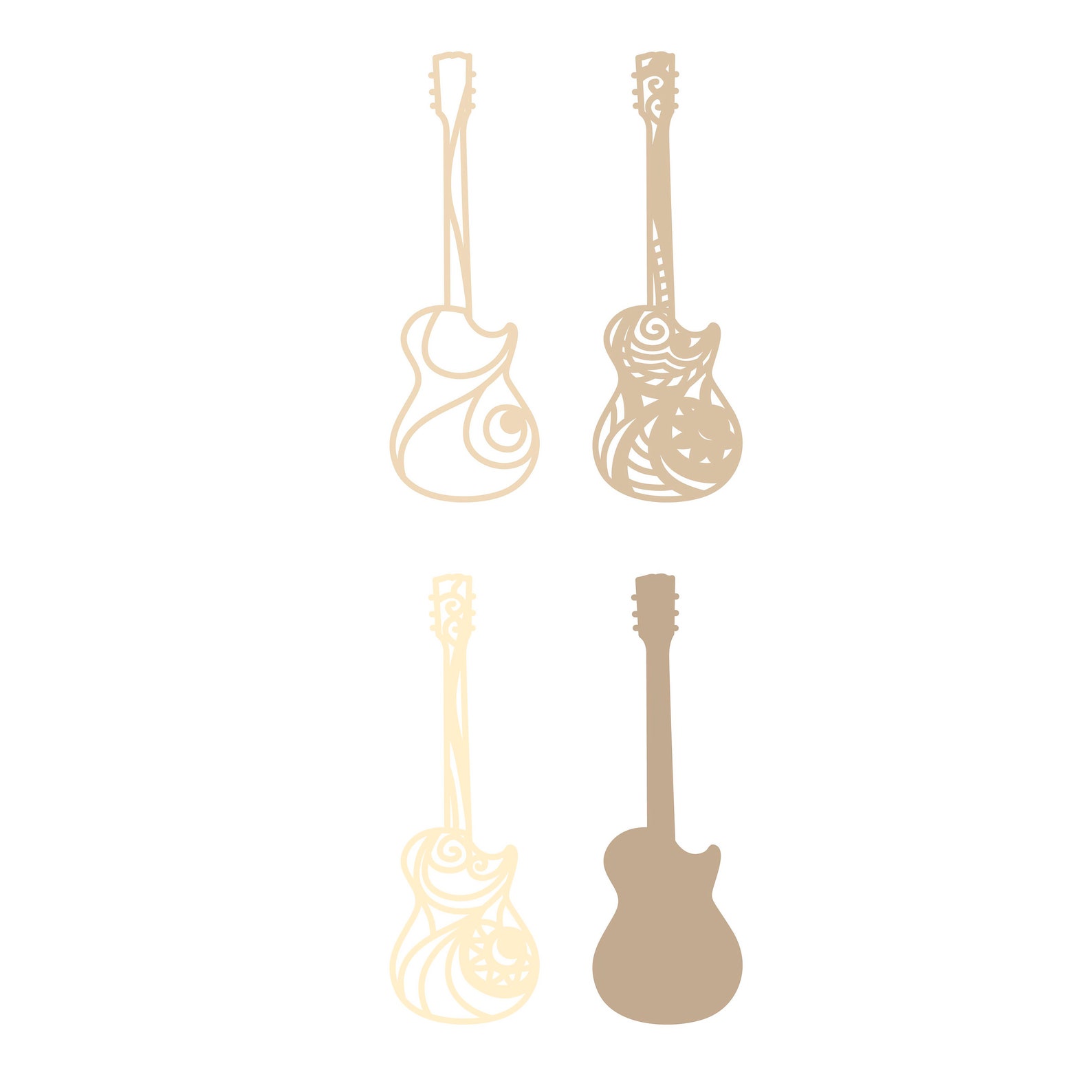 Guitar Multilayer SVG/ Guitar Cut File/ 3D Layer/ Plywood - Etsy