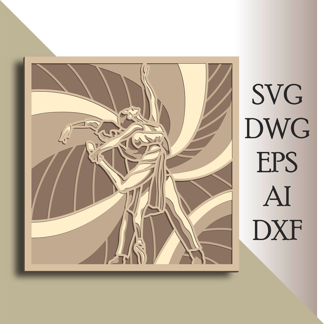 Dance Multilayer SVG/ Dance Cut File/ 3D Layer/ Plywood Cutting/ Paper ...