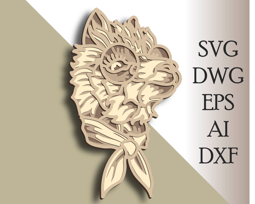 Lama Multilayer SVG/ Lama Cut File/ 3D Layer/ Plywood Cutting/ Paper ...