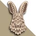 Rabbit Multilayer SVG/ Rabbit Cut File/ 3D Layer/ Plywood Cutting ...