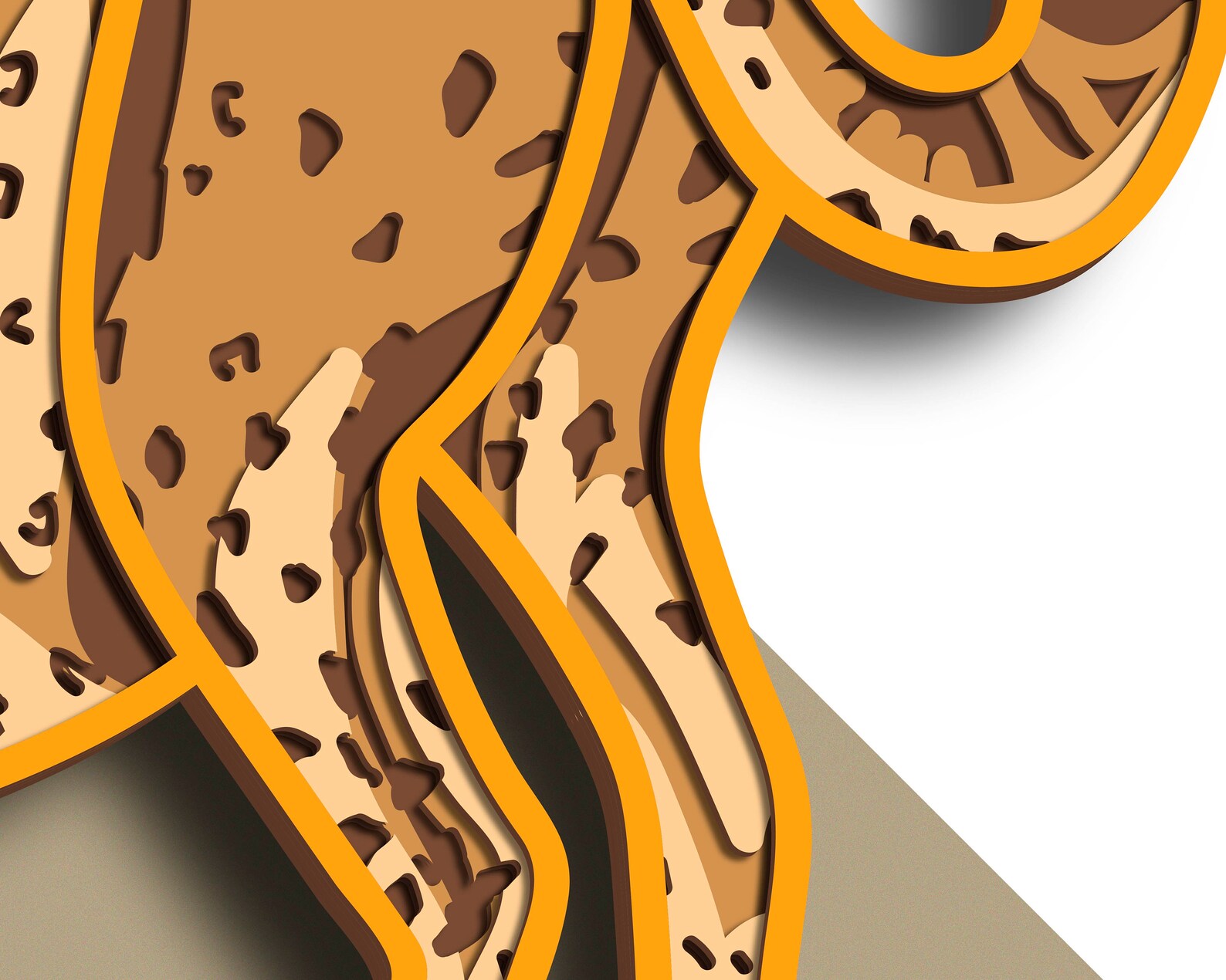 Leopard Multilayer SVG/ Leopard Cut File/ 3D Layer/ Plywood - Etsy