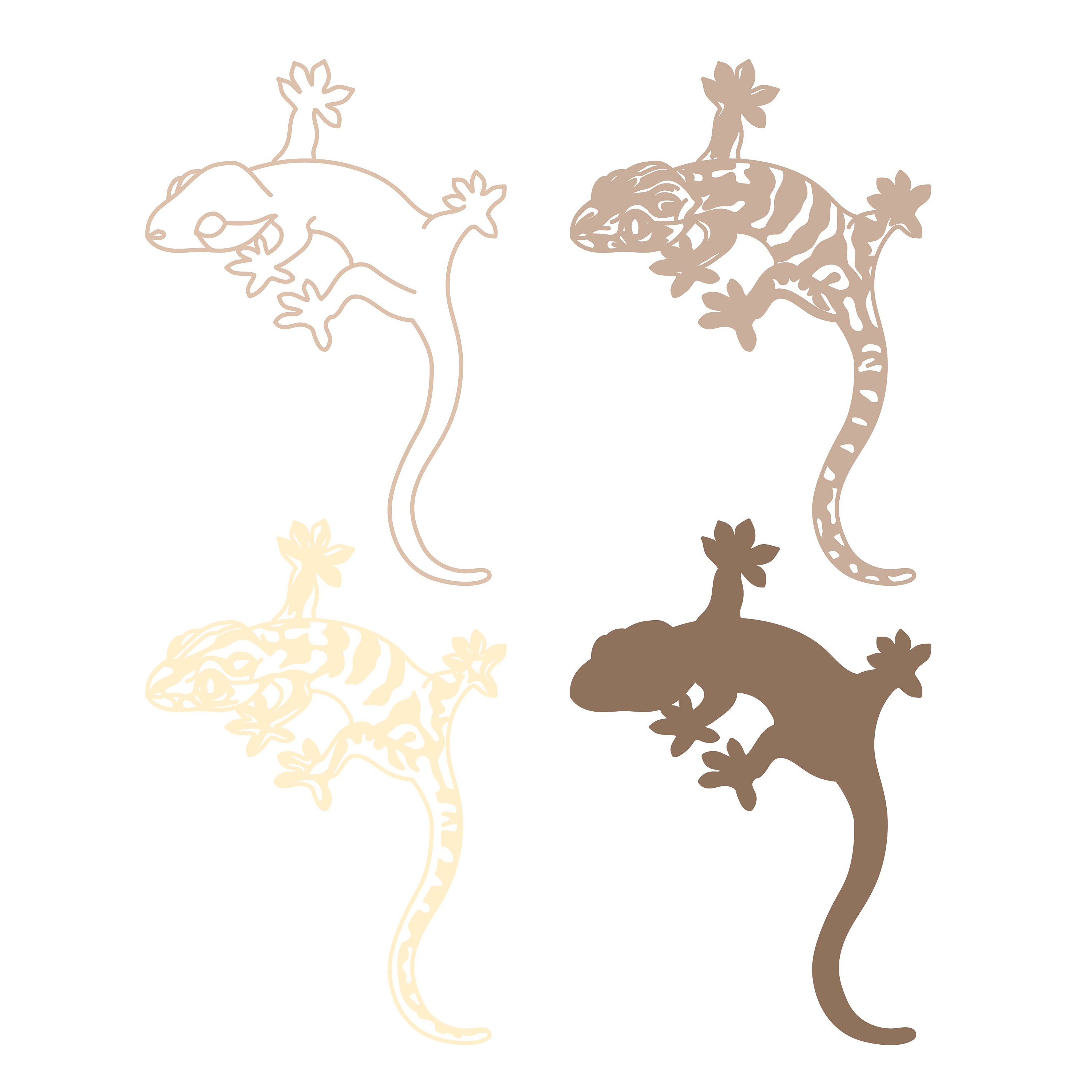 Lizard multilayer SVG/ Lizard cut file/ 3D layer/ Plywood | Etsy