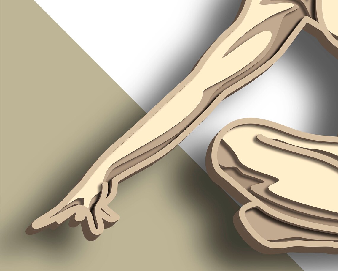 Yoga Multilayer SVG/ Yoga Cut File/ 3D Layer/ Plywood Cutting/ - Etsy