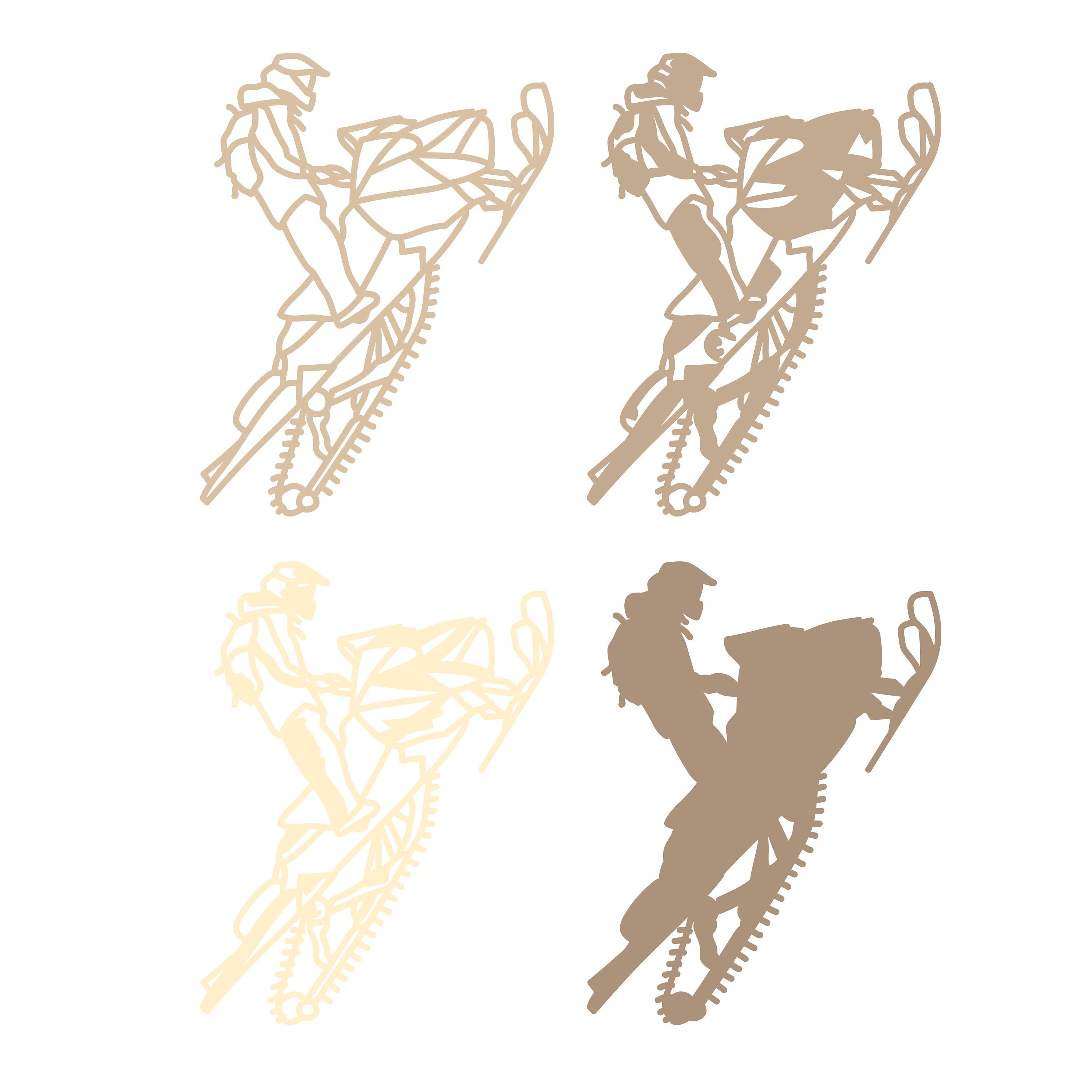 Snowmobile Multilayer SVG. Laser Cut File. Layer Construction. Plywood ...